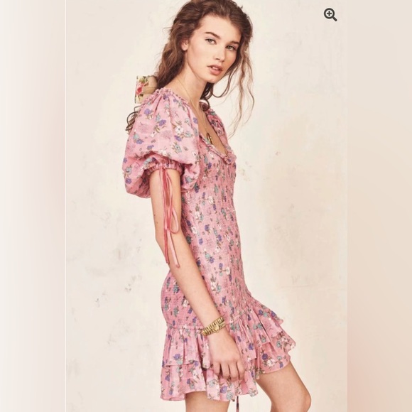 LoveShackFancy | Dresses | Nwt Loveshackfancy Autumn Dress Beige Short ...